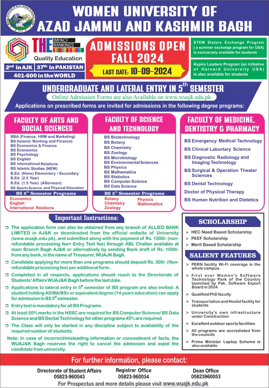 Women University of Azad Jammu & kashmir Bagh